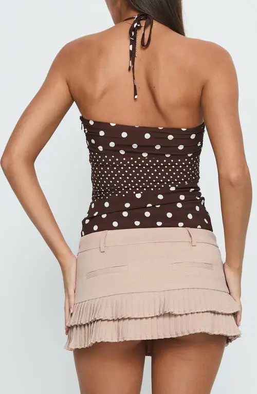 Princess Polly Marguerite Polka Dot Halter Top