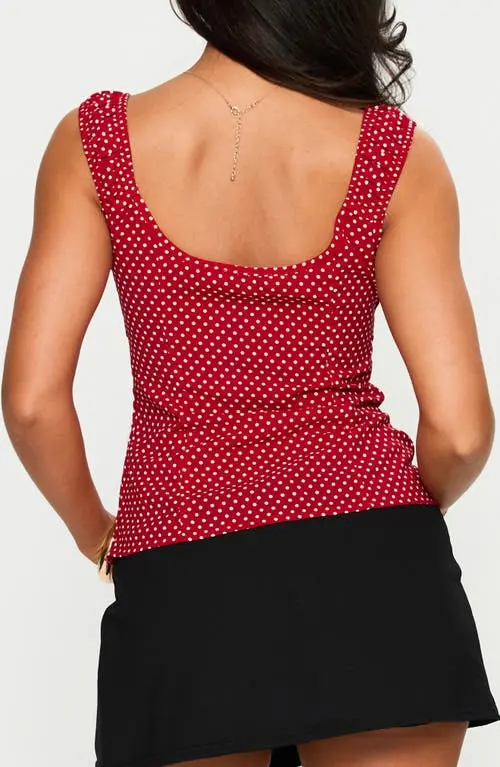Princess Polly Garconne Polka Dot Top