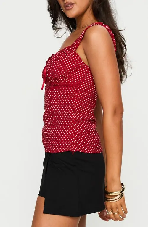Princess Polly Garconne Polka Dot Top