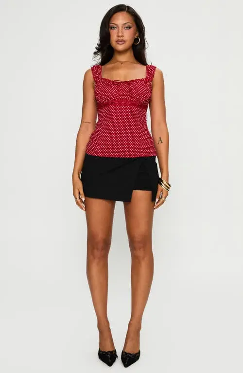 Princess Polly Garconne Polka Dot Top