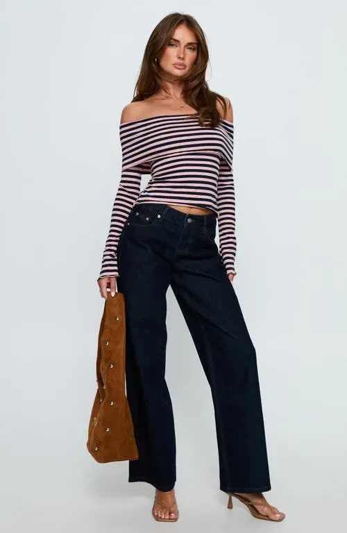 Princess Polly Janicia Stripe Knit Top