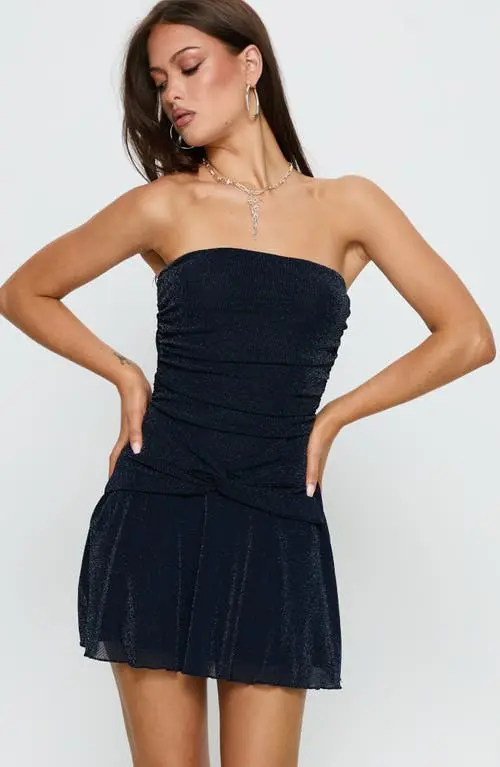 Princess Polly Acacia Metallic Strapless Mini Dress
