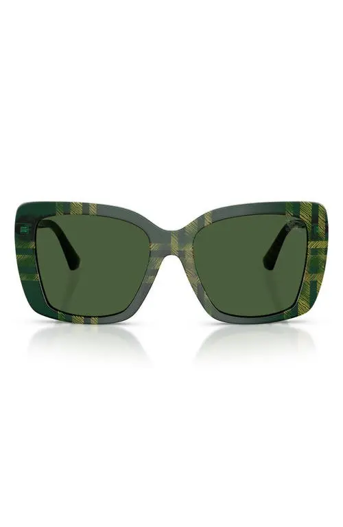 Burberry 54mm Square Sunglasses - Dark Green