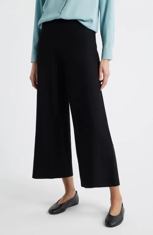 Eileen Fisher Ankle Wide-leg Trousers