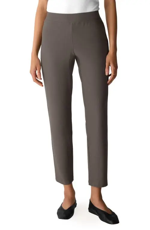 Eileen Fisher Slim Ankle Pants - Cobblestone