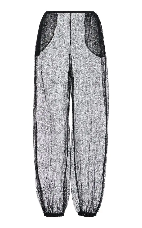 THE FRANKIE SHOP Orissa Lace Balloon Pants - Black