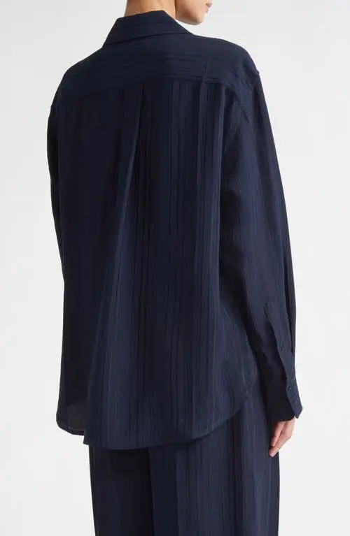Victoria Beckham Pyjama Stripe Button-up Shirt