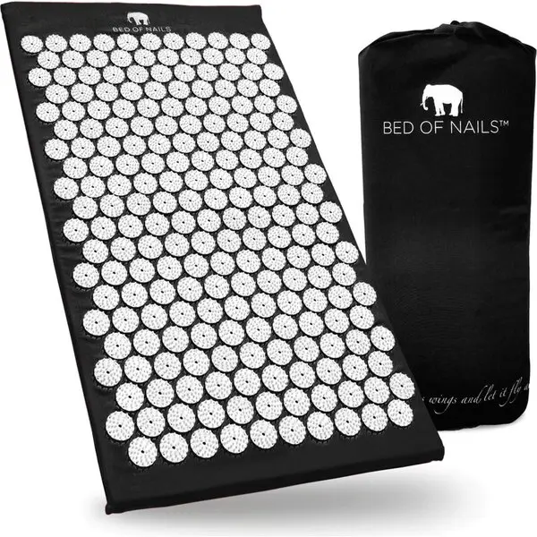 BED OF NAILS Bon Orginal Premium Acupressure Mat - Jet Black