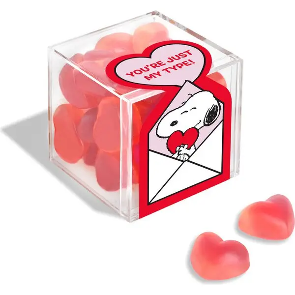 SUGARFINA X Peanuts™ Snoopy Strawberry Hearts Candy Cube - No Color