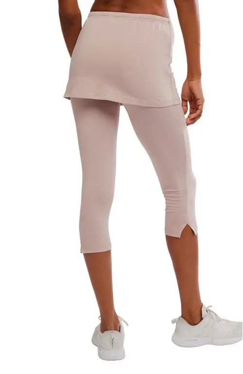 Free People Skirted Capri Leggings - Sandy
