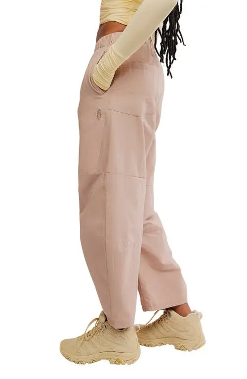 Free People Game Day Barrel Leg Pants - Sandy