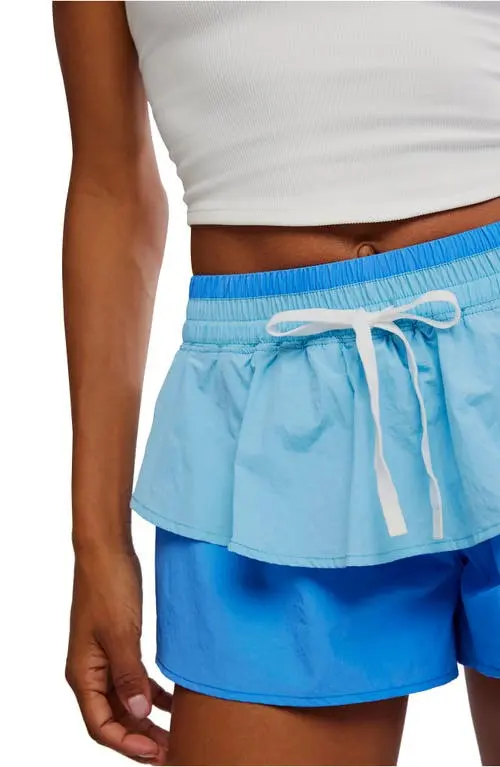 Free People Flex It High Rise Tiered Shorts