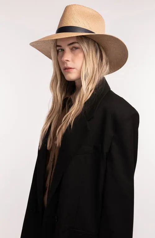 Janessa Leoné Leah Straw Fedora - Sand