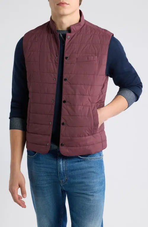 Johnnie-o Bauer Quilted Water-resistant Vest - Grape