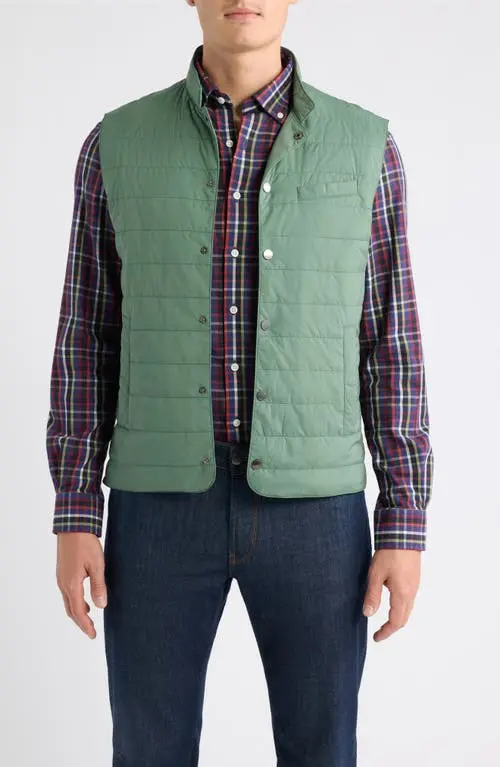 Johnnie-o Bauer Quilted Water-resistant Vest - Kelp