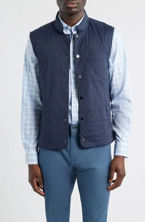 Johnnie-o Bauer Quilted Water-resistant Vest - Navy