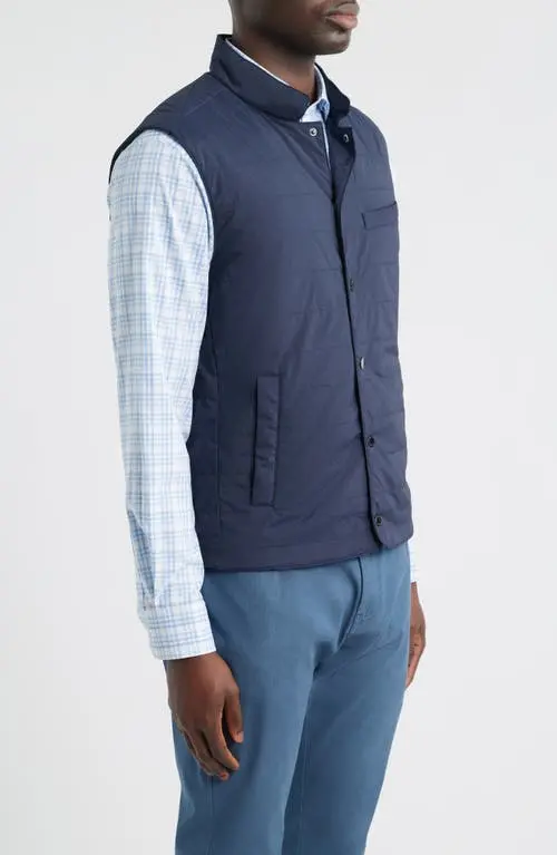 Johnnie-o Bauer Quilted Water-resistant Vest - Navy