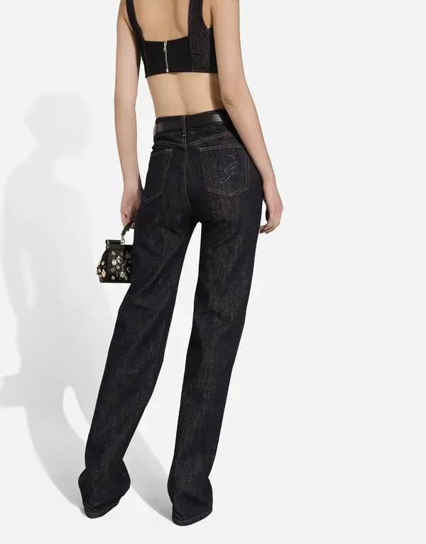 Dolce & Gabbana Flared Cotton Denim Jeans