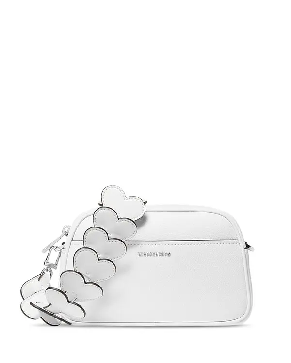 Michael Kors Jet Set Small Camera Crossbody - Optic White