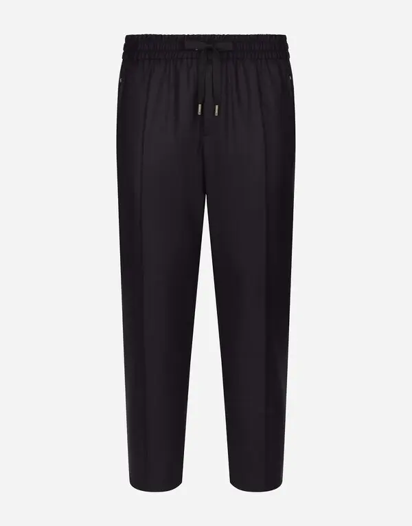 Dolce & Gabbana Wool Jogging Pants - Blue