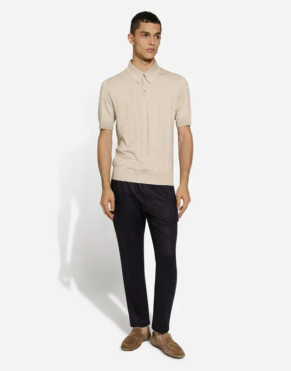 Dolce & Gabbana Wool Jogging Pants - Blue