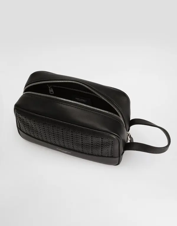 Dolce & Gabbana Woven Plongé Calfskin Necessaire