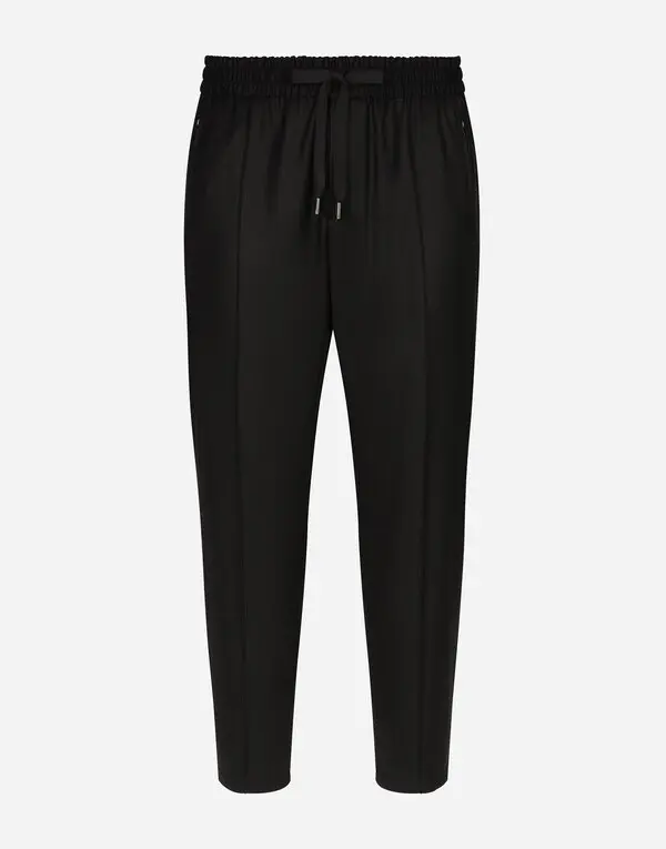 Dolce & Gabbana Wool Jogging Pants - Black