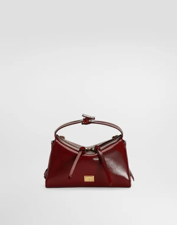 Dolce & Gabbana Mini Vittoria Calfskin Handbag - Red