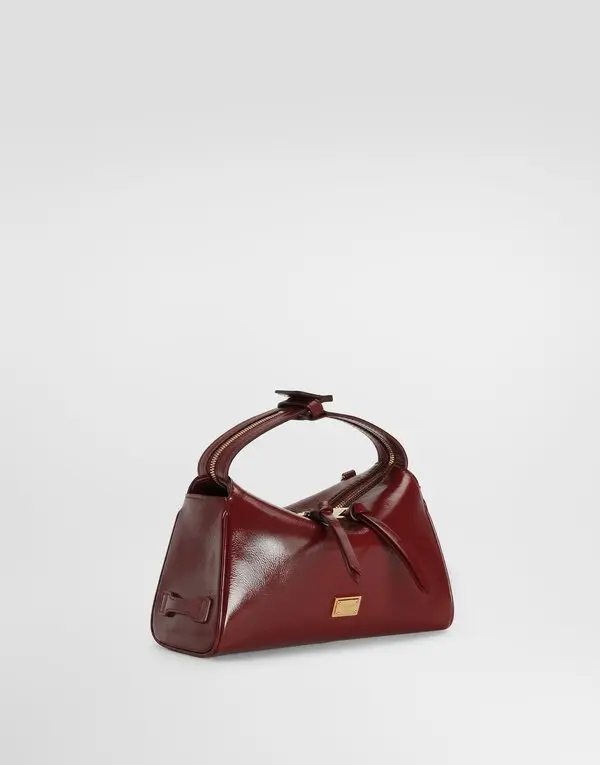Dolce & Gabbana Mini Vittoria Calfskin Handbag - Red