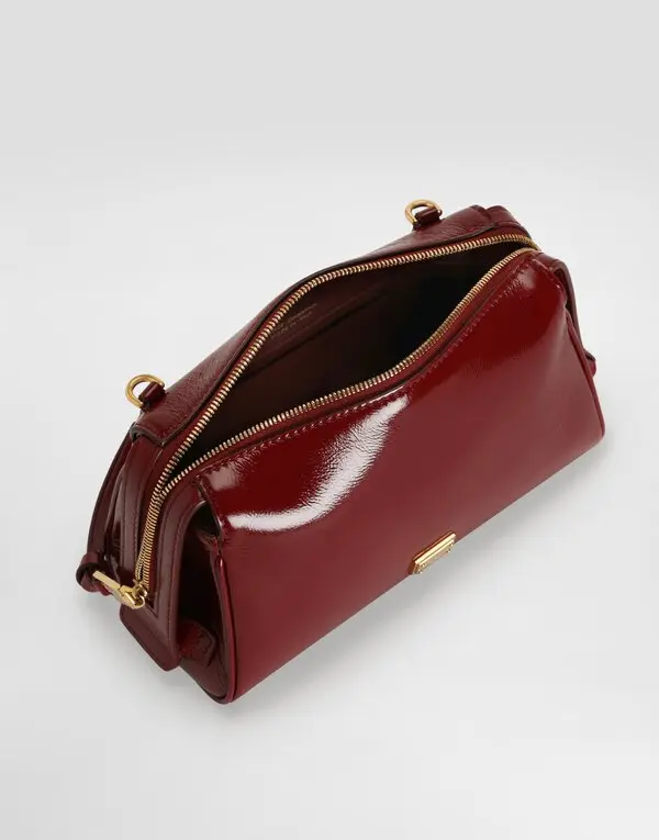 Dolce & Gabbana Mini Vittoria Calfskin Handbag - Red