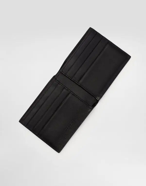 Dolce & Gabbana Woven Plongé Calfskin Wallet - Black