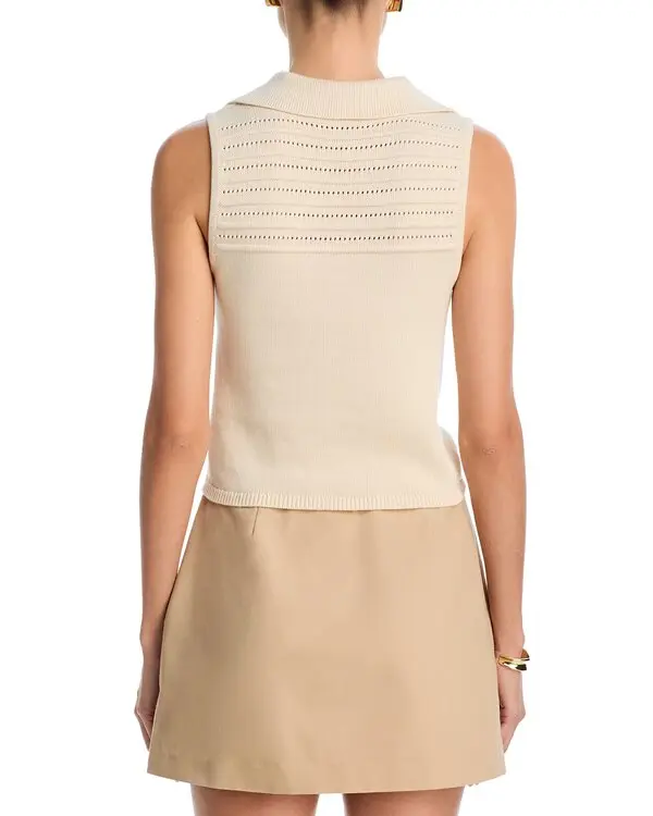 French Connection Nellis Pointelle Stripe Top