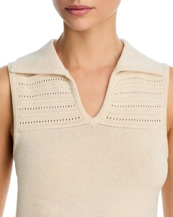 French Connection Nellis Pointelle Stripe Top