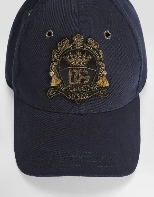 Dolce & Gabbana Washed-effect Drill Baseball Cap - Multicolor