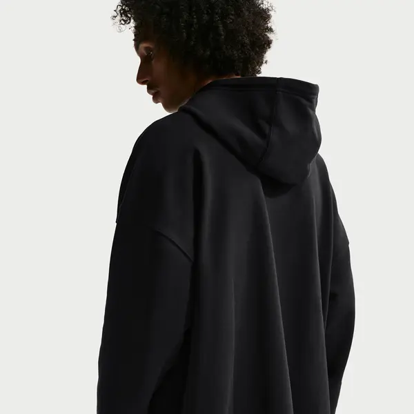 Nike Sportswear Club Oversized French Terry Pullover Hoodie - Black