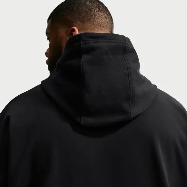 Nike Sportswear Club Oversized French Terry Pullover Hoodie - Black