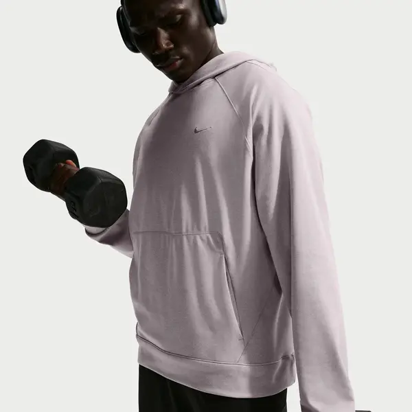 Nike Dri-fit Uv Protection Pullover Performance Hoodie - Grey