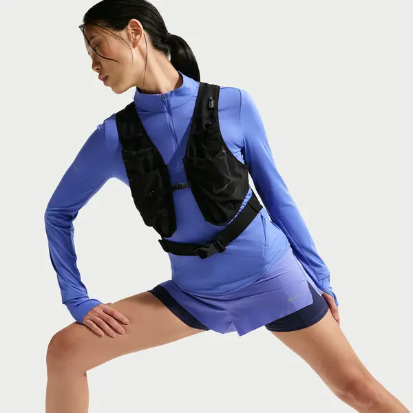 Nike Swift Dri-fit Uv Quarter-zip Running Top - Blue