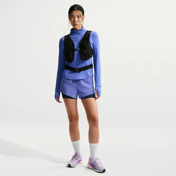Nike Swift Dri-fit Uv Quarter-zip Running Top - Blue