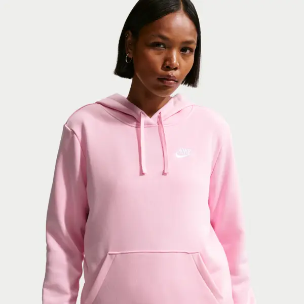 Nike Sportswear Club Fleece Pullover Hoodie - Pink