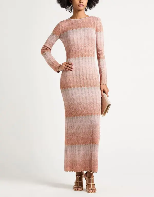 missoni bodycon dress Bodycon Wrap Long Sleeve Midi Dress in Teal