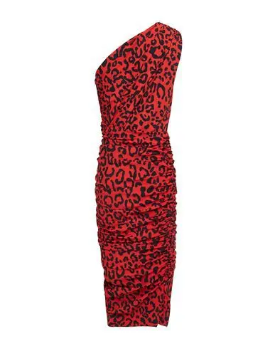 Dolce & Gabbana Midi Leopard-print One-shoulder Dress