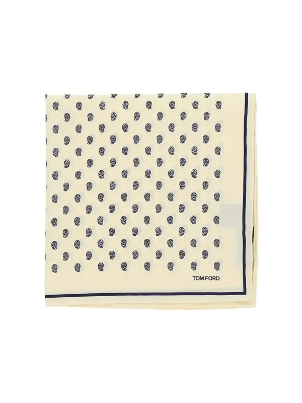 TOM FORD Silk Twill Pocket Handkerchief - Cream