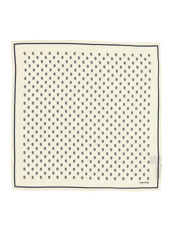 TOM FORD Silk Twill Pocket Handkerchief - Cream