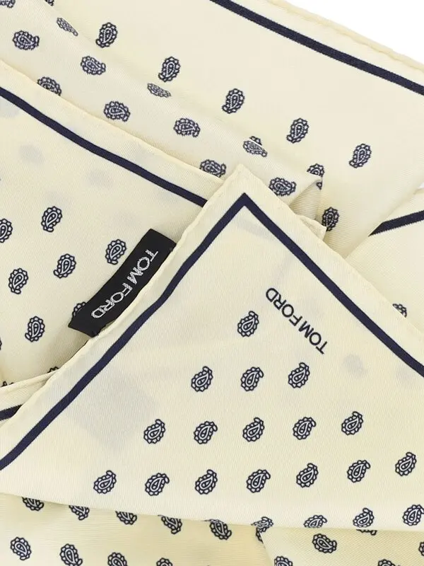TOM FORD Silk Twill Pocket Handkerchief - Cream