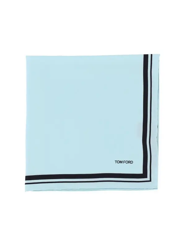 TOM FORD Silk Twill Pocket Handkerchief - Light Blue