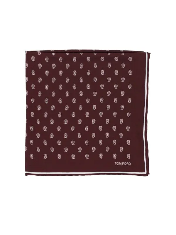 TOM FORD Silk Twill Pocket Handkerchief - Red