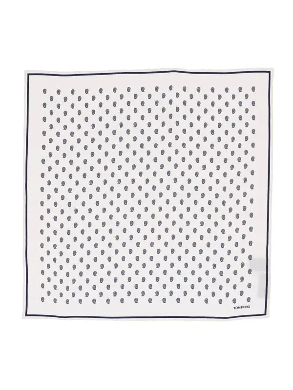 TOM FORD Silk Twill Pocket Handkerchief - White
