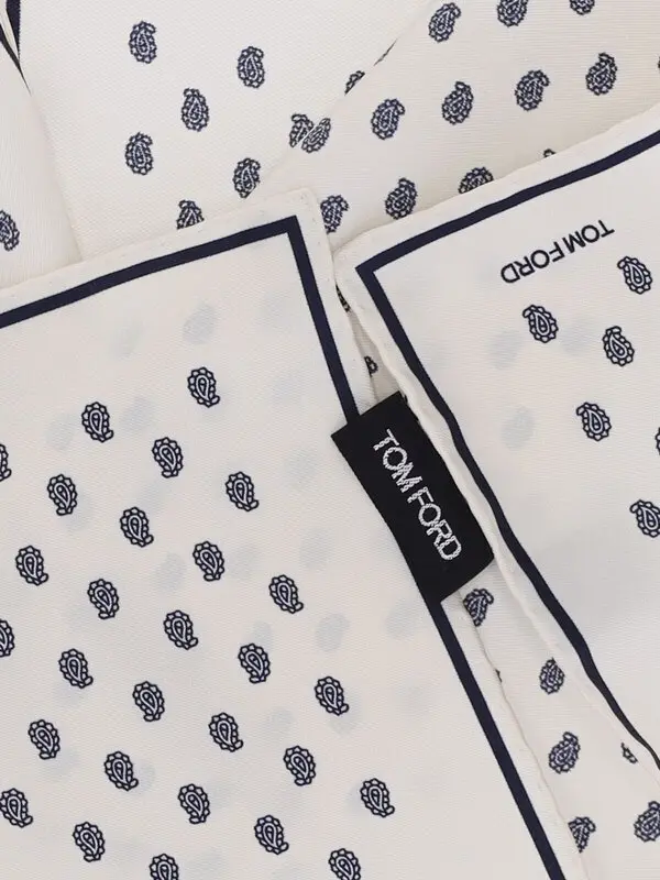 TOM FORD Silk Twill Pocket Handkerchief - White