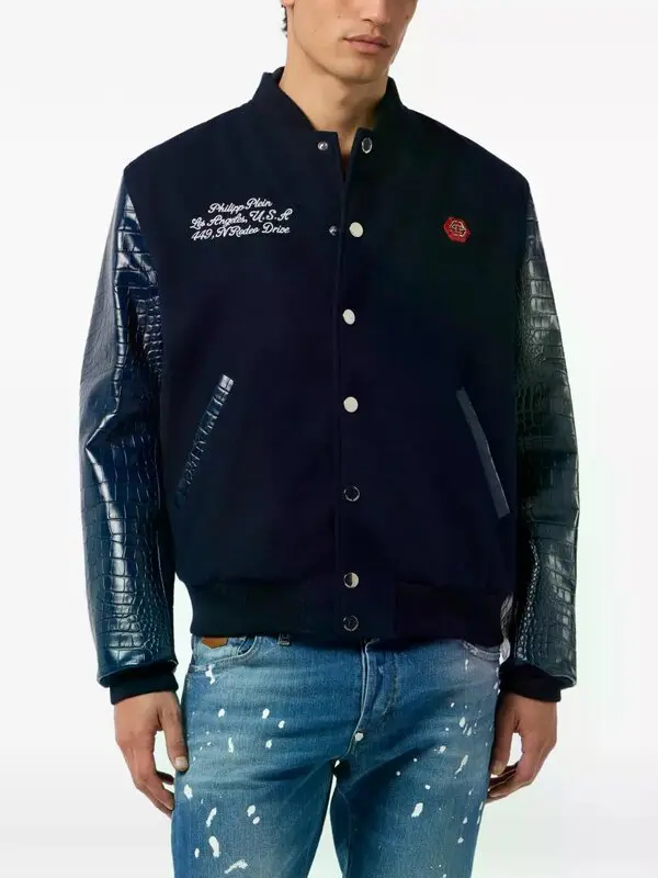 Philipp Plein Logo-detail Bomber Jacket